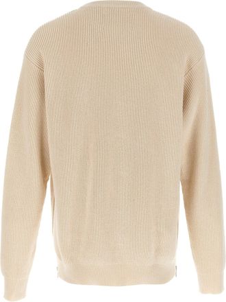 Jil Sander Ribbed Knit Cotton Sweater - Beige