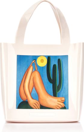 Melissa Damen Canvas Bag + Tarsila Do Amaral Ad Kupplung, beige
