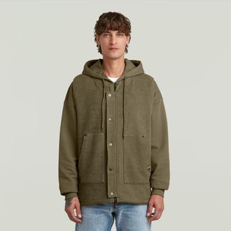 G-Star Hybrid Hoodie Vest Sweatjacke - Braun - Herren