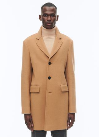 Fursac Manteau ajust&eacute; en drap de laine - Taille 48 - Homme