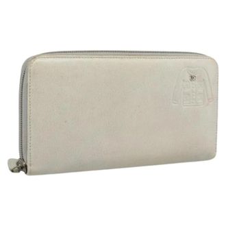Chanel Portefeuille long vintage doccasion - Femme - Pre-owned - Beige - Taille: ONE Size