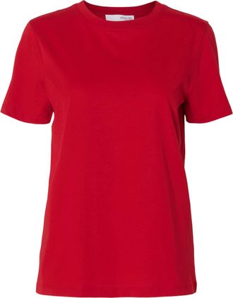 Selected Slfmyessential Ss O-Neck Tee Noos