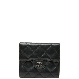 Chanel Portefeuille en cuir Pre-owned - Femme - Pre-owned - Noir - Taille: ONE Size