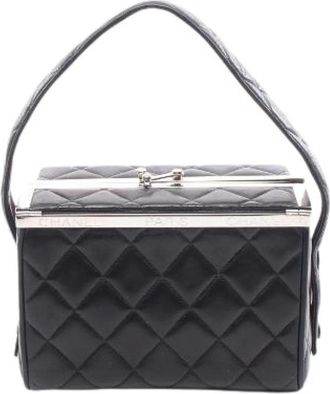 Chanel Pre-owned Sac &agrave; main en cuir dagneau Matelass&eacute; - Femme - Pre-owned - Noir - Taille: ONE Size