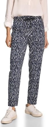 Cecil Damen B377977 Hose Loose Fit, universal Blue, XL / 28L