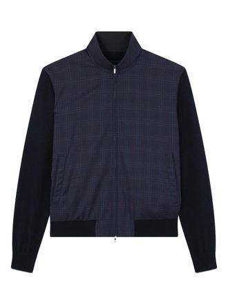 Paul & Shark veste bomber &agrave; carreaux - Bleu