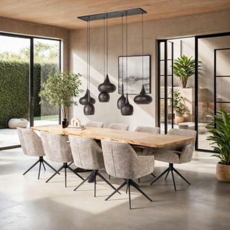 Pier Import Table extensible 175/275 acacia bords irr&eacute;guliers MELBOURNE