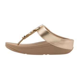 FitFlop Metallic Beige Halo Sandalen - - Shoes - Damen - Beige - 42 EU