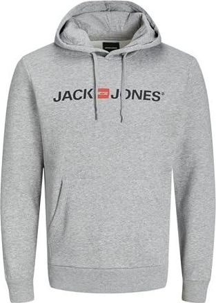 Jack & Jones Sweat &agrave; Capuche Sweat &agrave; Capuche Logo Light Grey Melange XXL Light Grey Melange XXL