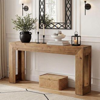 Tribesigns Tribesigns Table Console, Table dEntr&eacute;e &eacute;troit, Long Table dAppoint pour Couloir, 160cm, entr&eacute;e 2 &eacute;tages, Table Basse derri&egrave;re Le canap&eacute; pour