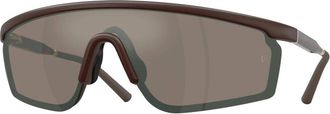 Oliver Peoples unisex, Accessoires, Brun, Taille: 43 MM R-20 Lunettes de soleil