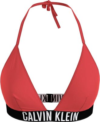 Calvin Klein Damen Triangel Bikini Oberteil ohne Bügel, Orange (Bright Vermillion), L