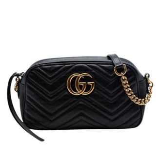 Gucci Sac bandouli&egrave;re matelass&eacute; doccasion - Femme - Pre-owned - Noir - Taille: ONE Size