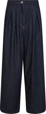 Dries Van Noten Femme, Jeans, Bleu, Taille: 38 FR Wide Pleated Jeans
