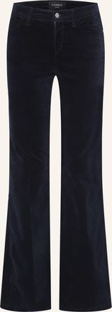 Cambio Cambio Bootcut-Hose Paris Aus Samt blau