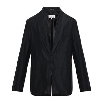 Maison Margiela Sakko mit Einzelschlitz - - Jackets - Herren - Schwarzk - XL