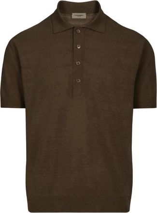 Paolo Pecora Homme, Tops, Brun, Taille: L Maglia A Polo