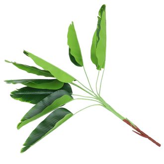 NUOBESTY Bananenblatt Pflanze K&uuml;nstlich 9 Zackiges Gr&uuml;nes Simulationsblatt f&uuml;r Innendekoration und Tischarrangements Langlebig und Wartungsfrei