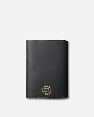 Neighborhood Leather Book Cover Black