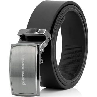 Pierre Cardin leather belt for men leather belt made of full grain leather, Farbe/Color:noir, Size US/EU:Bundweite 115 cm Gesamtl&auml;nge 130 cm W 45.5 XXL