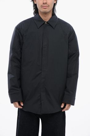 Jil Sander Puffer Jacket With Collar And Strap Closure Jil Sander