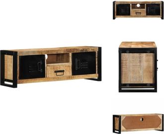 vidaXL Vidaxl - TV-Schrank 100x30x35 cm Massivholz Mango - TV-Schrank - TV-Schränke - TV-Ständer - TV-Bank