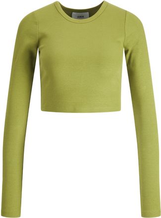 Jack & Jones Womens JXFELINE LS Rib Tee NOOS Langarmshirt, Woodbine, XL