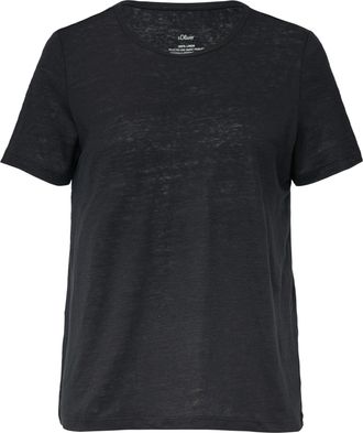 s.Oliver Jersey-T-Shirt aus Leinen