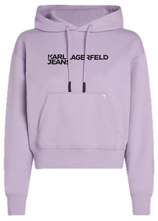 Karl Lagerfeld Regular Logo Hoodie, Lavendula, M