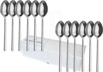 Picard & Wielpütz 12 Stck Dessertlöffel aus der Serie Ventura 6108 von Picard & Wielpütz einzeln im weissen Faltkarton