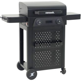 Sweeek Elektrischer Grill aus emailliertem Stahl, 2 Brenner, 2300 W