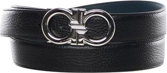 Ferragamo Homme, Accessoires, Noir, Taille: 105 CM Gancini Belt