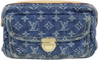 Louis Vuitton Sac bandouli&egrave;re en denim monogramm&eacute; Pre-owned - Femme - Pre-owned - Bleu - Taille: ONE Size