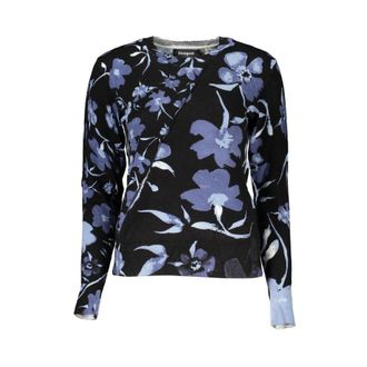 Desigual Schicker Pullover mit Kontrast-Rundhalsausschnitt - - Knitwear - Damen - Mehrfarbig - S