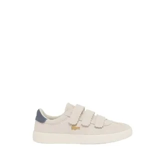 Lacoste Baskets basses &agrave; scratch en cuir
