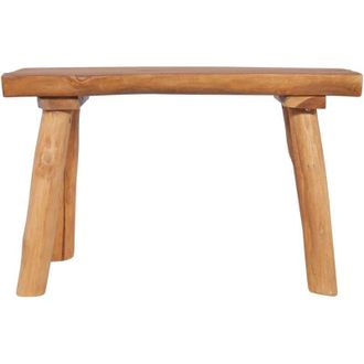 vidaXL Gartenbank 80 cm Massives Teakholz