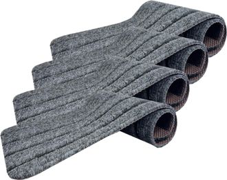 Generico Stufenmatte f&uuml;r Freizeitaktivit&auml;ten, 4 St&uuml;ck, Abdeckungen f&uuml;r Treppen, RV, rutschfest, schmutzabweisend, f&uuml;r Fahrzeugabdeckung, LKW, Outdoor-Reisen, L