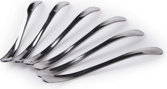 Excelsa 61982 Essential Set mit 6 Kaffeelöffeln, Edelstahl, Silber