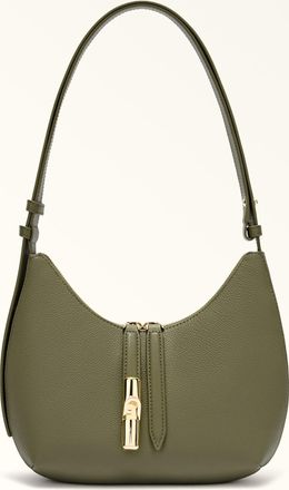 Furla Goccia Schultertasche S Avocado Gr&uuml;n Night-kalbsleder + Sidney-kalbsleder Damen