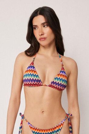 Calzedonia Triangel-bikinioberteil Vibrant Chevron Multifarben