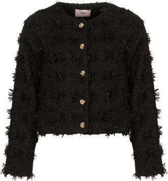 Freebird by Steven Femme, Vestes, Noir, Taille: 42 FR Freebird Jacket Vestes Zwart Lobke