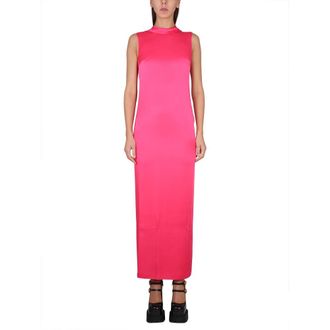 Versace Enver Satin Cocktailkleid - - Dresses - Damen - Rosa - M
