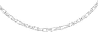 Amazon Essentials Chaîne Belcher à mailles rectangulaires en argent sterling 56 cm