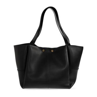 AllSaints Rosalie Gro&szlig;e Leder Tote Bag - - Bags - Damen - Schwarzk - ONE SIZE