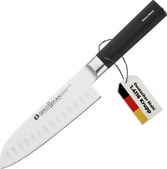 Greta Magnusson-Grossman 110SH - Sashimi | Santoku Messer 29,6 cm | Ultrascharfer K&uuml;chenmesser | Deutschem Edelstahl Klinge 16,0 cm | mit Ergonomischen Griff 13,6 cm (185 Gram