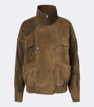Saint Laurent Veste blouson en daim