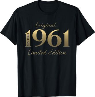 Generic 65. Geburtstag Februar 1961 Vintage Jahrgang T-Shirt