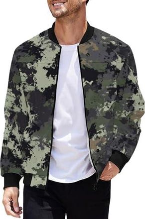 Generic Veste dhiver pour homme - Veste de surv&ecirc;tement - Veste mi-saison - Veste dautomne - Manches longues - Imprim&eacute; - Veste d&eacute;contract&eacute;e - Vacances - Sports