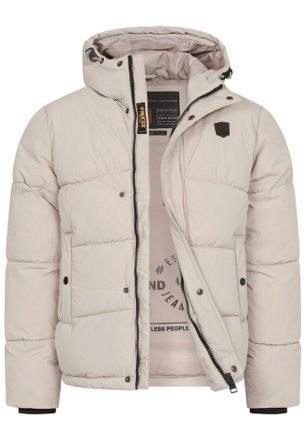 Indicode Winterjacke Herren INLaurits Jacket Herrenjacke Daunen-Optik mit Kapuze und sportiver Steppoptik