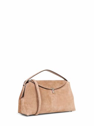 Toteme Womens Top Handle Bag Calf Leather Mud Handbags Hand